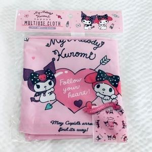 Sanrio | Accessories | Sanrio My Melody X Kuromi Pink Multiuse Cloth ...